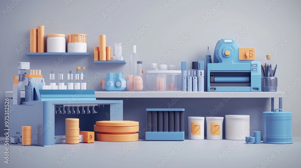 Defect detection in a flat design, side view, focusing on product ...