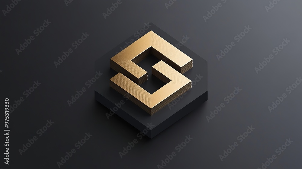 Simple Logo for 3D Impression Brand Featuring a 3D Printer. This logo ...