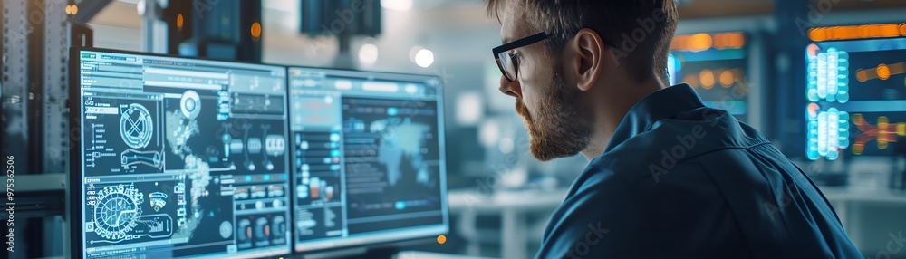 Person using CAD software for mechanical design, detailed screen ...