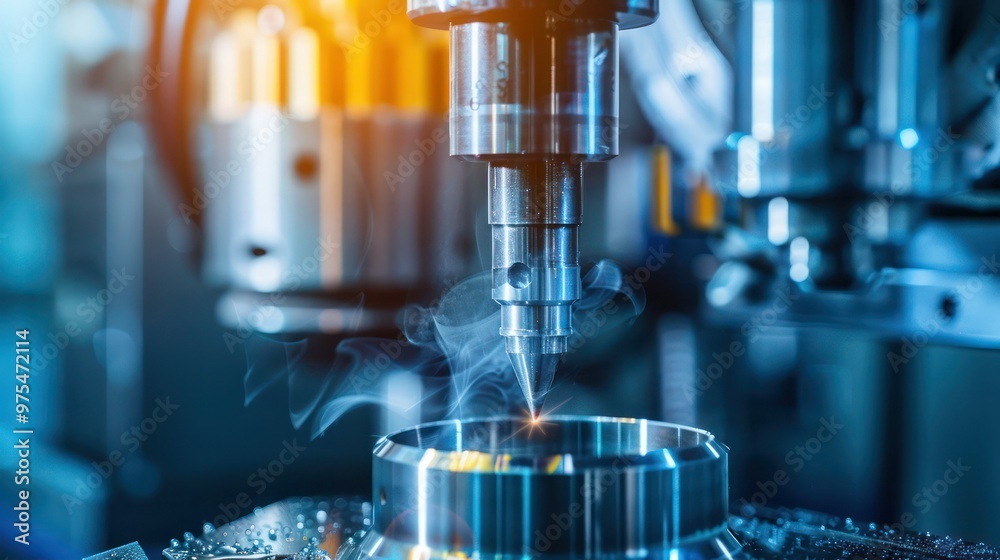 Cutting-edge CNC milling machine uses ball endmill tool to produce ...