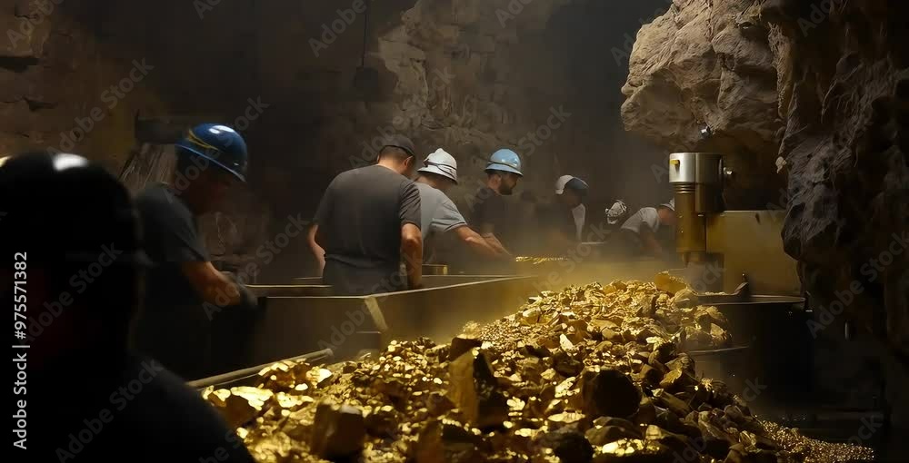the gold ore crushing and milling process, this footage showcases the ...