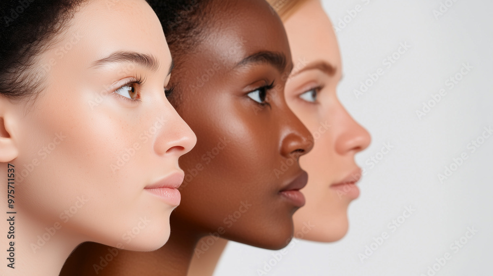 A close-up shot of different skin conditions, such as alopecia ...