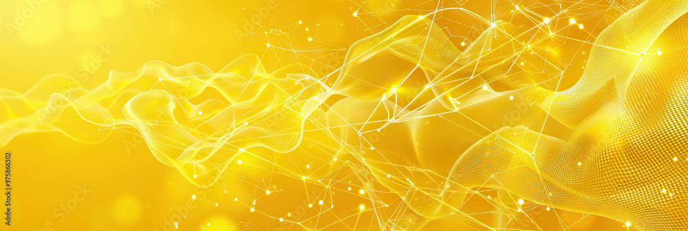 Energizing Yellow Medical Abstract: A dynamic yellow-tinted medical ...