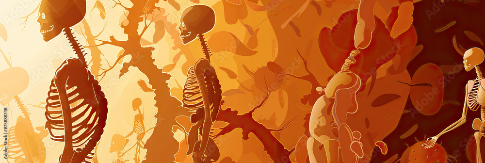 Spina Bifida Spectrum: Medical background in warm shades of brown ...