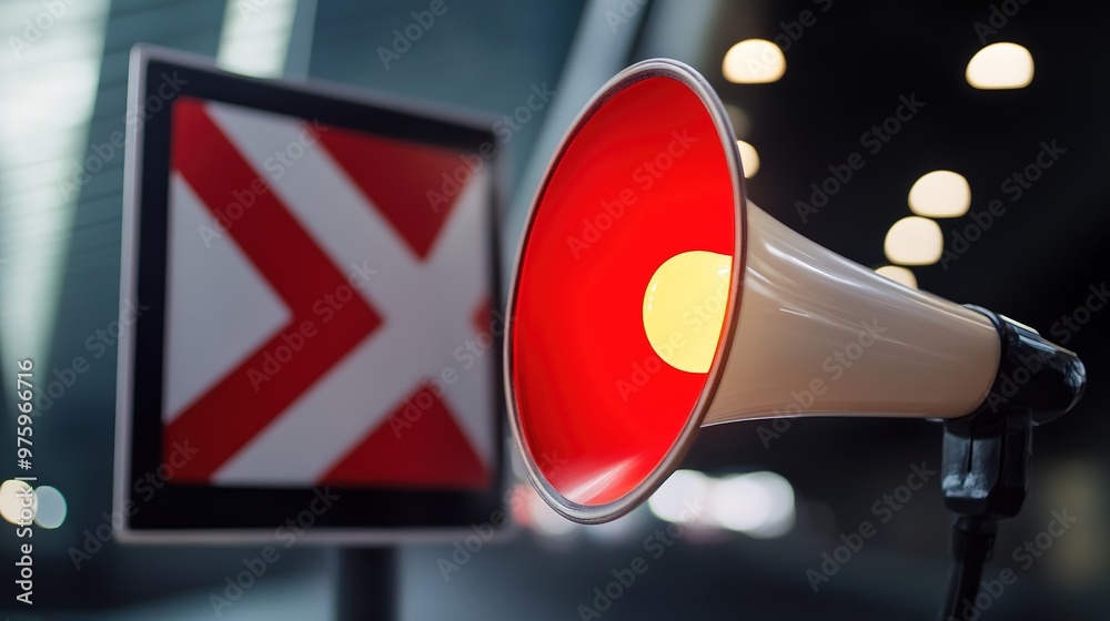 A bold and eye-catching "Attention" graphic designed to capture ...