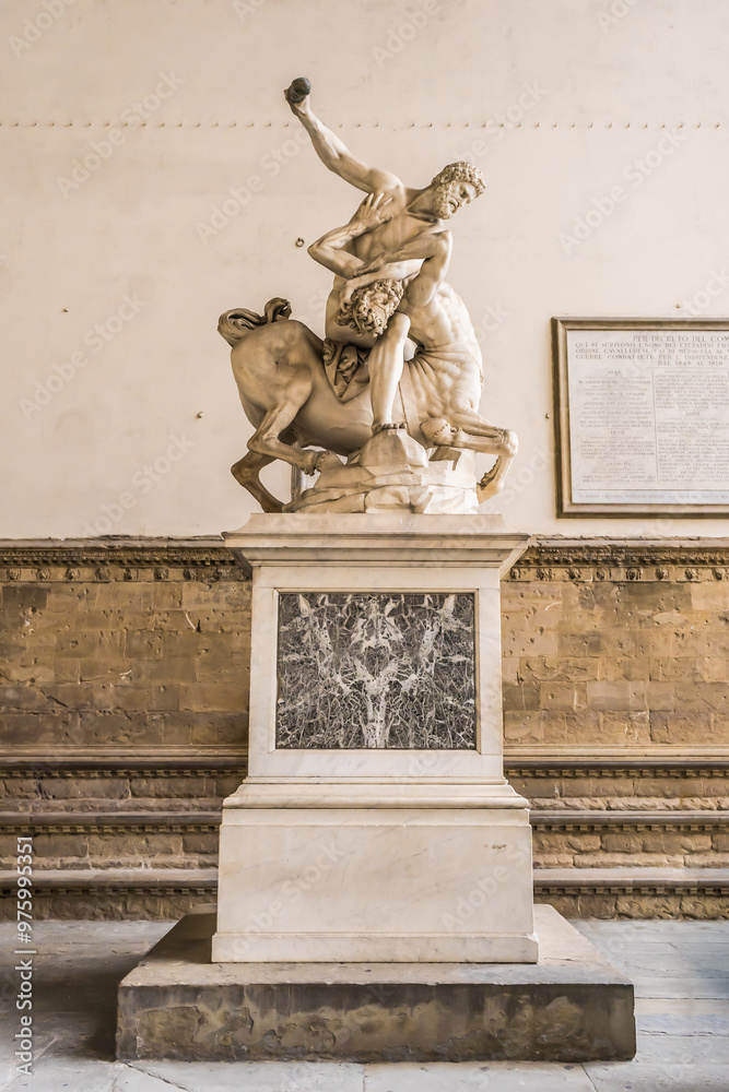 Hercules and Nessus is a statue created by Giambologna placed in the ...