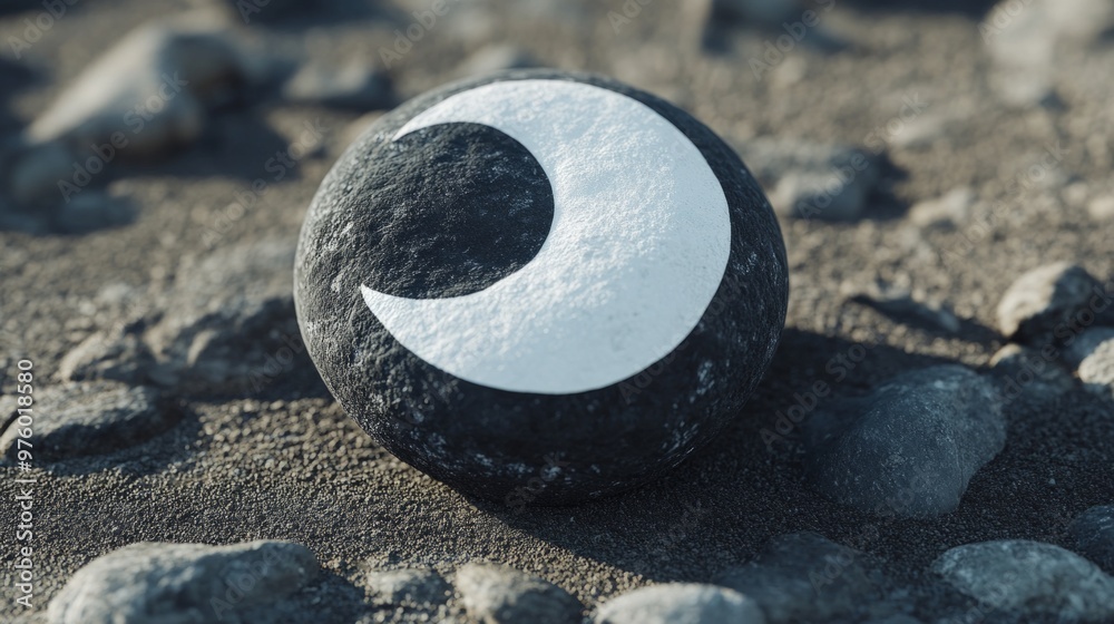 Yin Yang Harmony, an illustration of the balance and duality in ancient ...