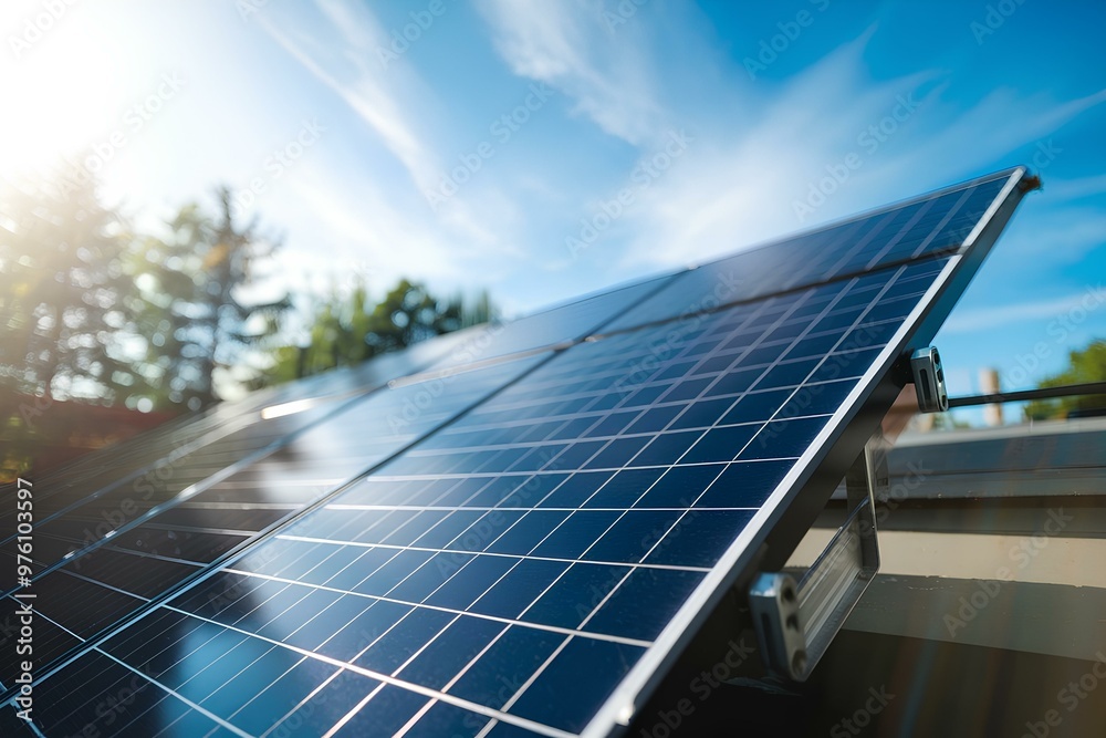 solar panel eco green energy power alternative ecology background ...