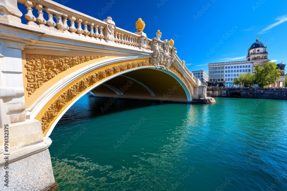 Berlin's Famous Bridges represented in a travel-themed infographic ...