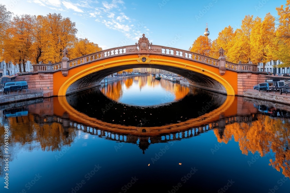 Berlin's Famous Bridges represented in a travel-themed infographic ...