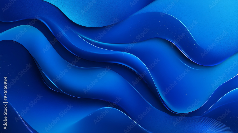 This is a blue banner design that looks dynamic and sporty. It's ...