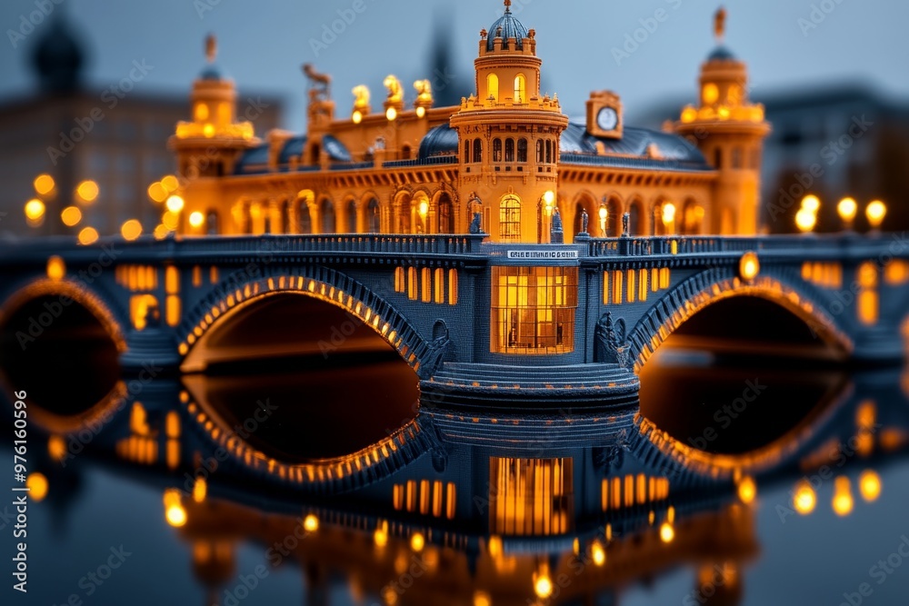 Berlin's Famous Bridges represented in a travel-themed infographic ...