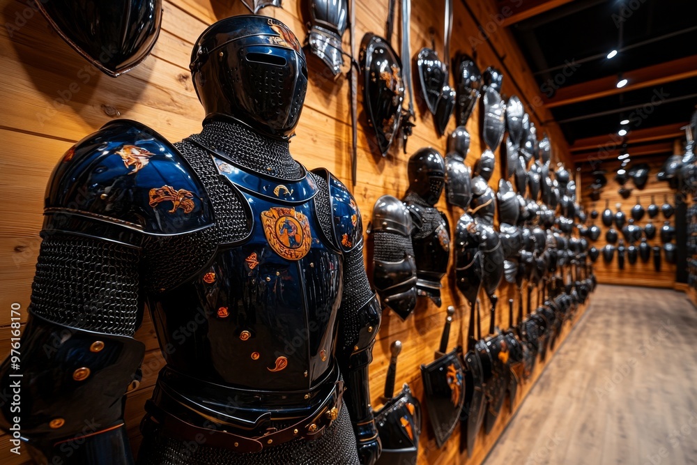 The castleâ€™s massive armory, filled with suits of armor, swords, and ...