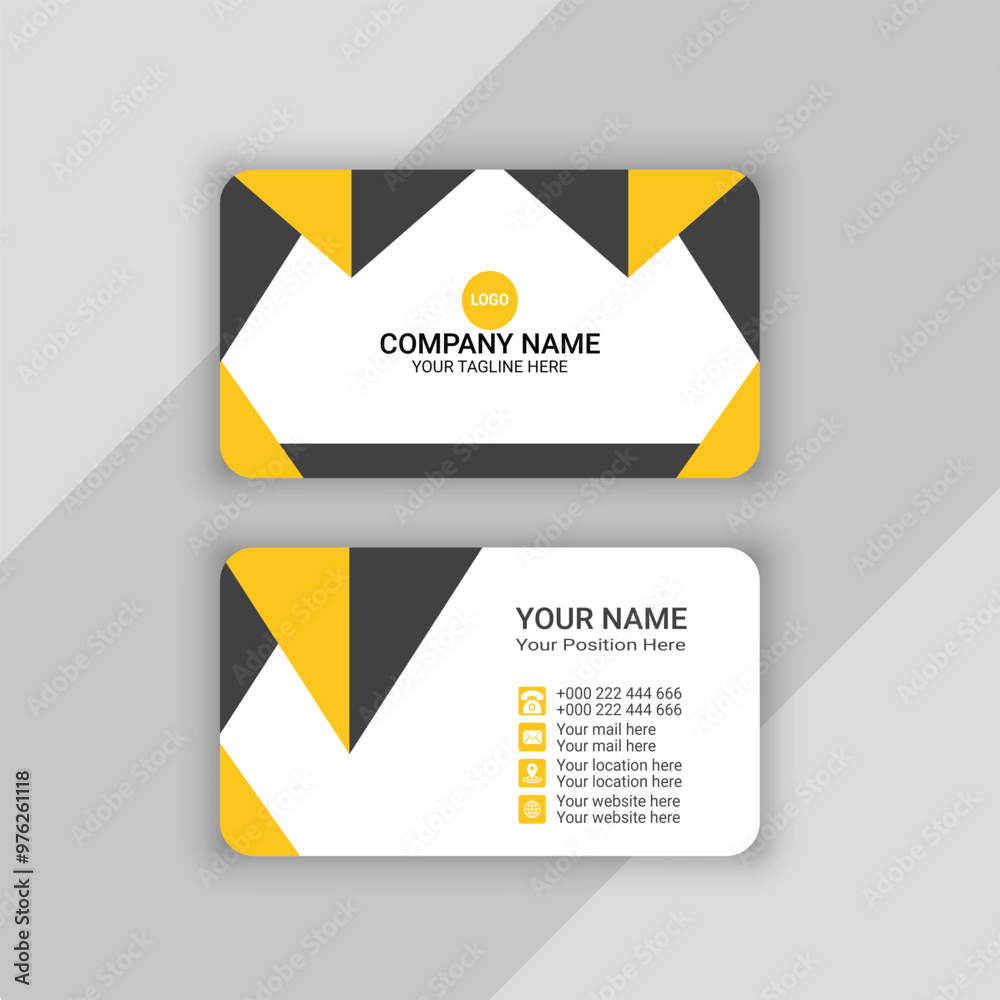 professional business card and visiting card template design Stock ...