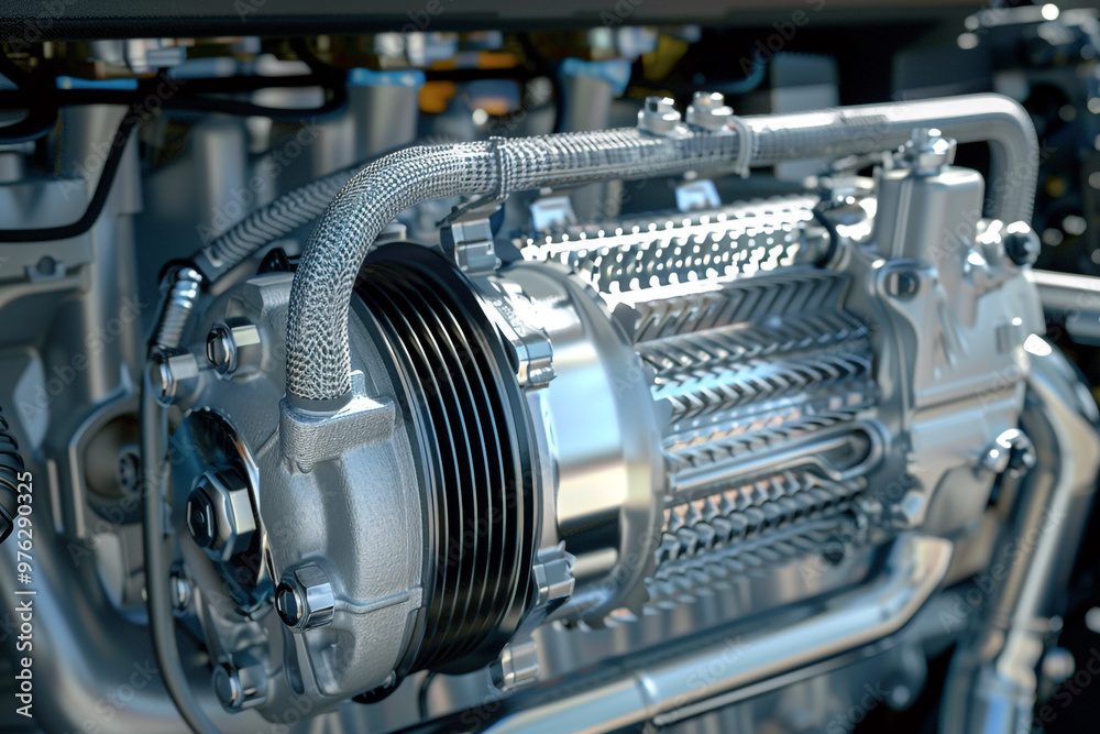 Automotive engineering marvel The air conditioner condenser unit, key ...