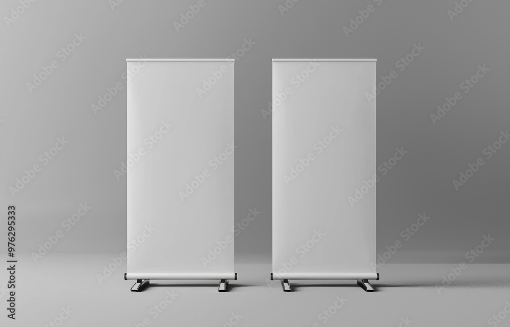 3D rendered illustration of A4 A3 PVC PP paper Table Top Set Stand Mini ...