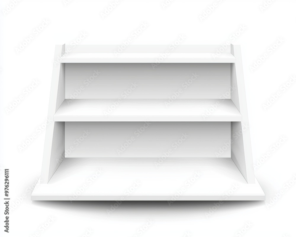 Printed cardboard display shelf for displaying food products in ...