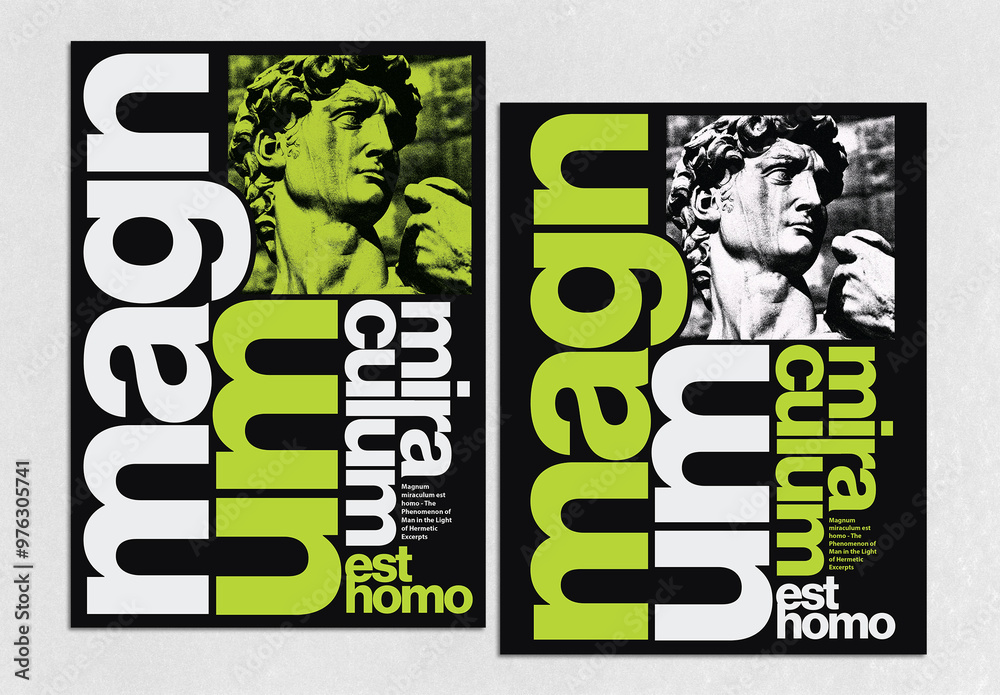 Urban Poster Layout Design with Bold Typography Stock Template | Adobe ...