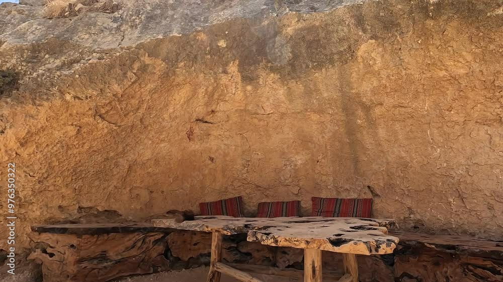 sitting area in a historical farm in Gei Ben Hinnom, Old City of ...