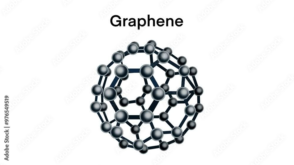 Graphene Atomic Model Illustrating Its Unique Hexagonal Lattice Structure Graphene Is A