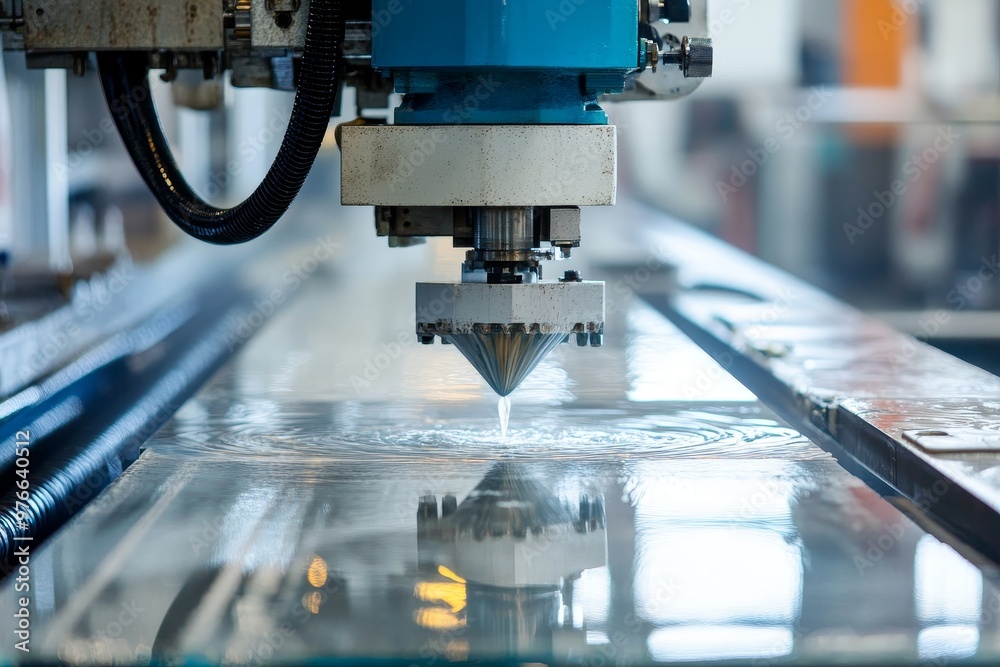 Water Jet Cutting Machine Precision in Action, showcasing the intricate ...