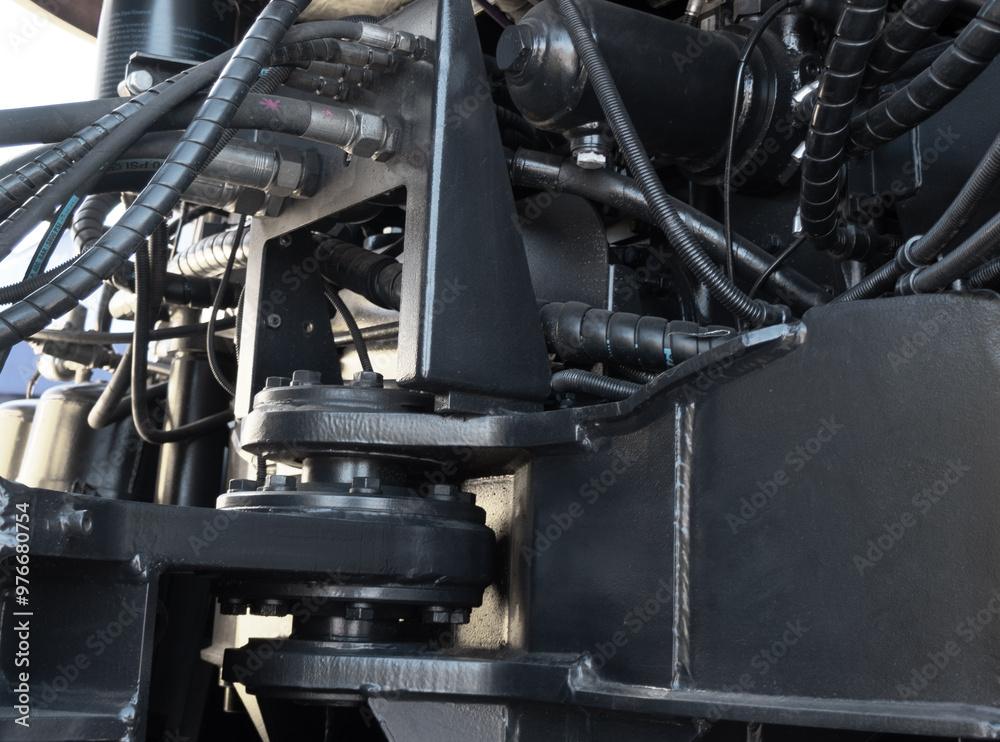 Hydraulic piston system for bulldozers, tractors, excavators. Hydraulic ...