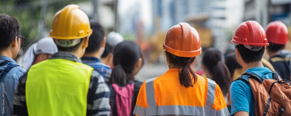 Emergency Preparedness Drill - People Showing Calm Awareness and ...