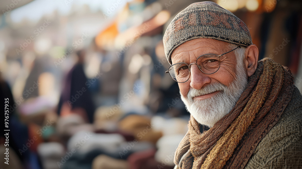 kashmiri man who is pashmina shawl owner who lives in kashmir wearing ...