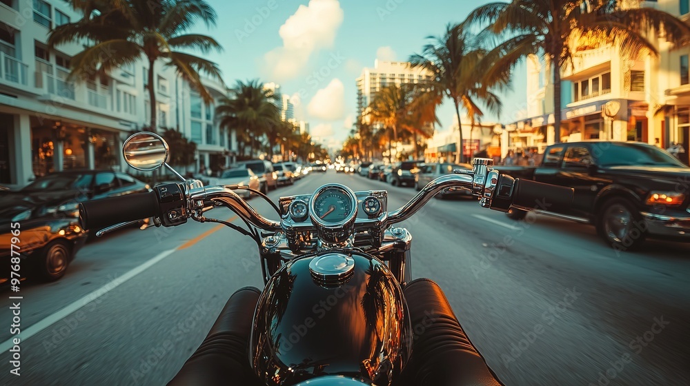 Cruising down the streets of Miami with amazing views of the yachts on ...