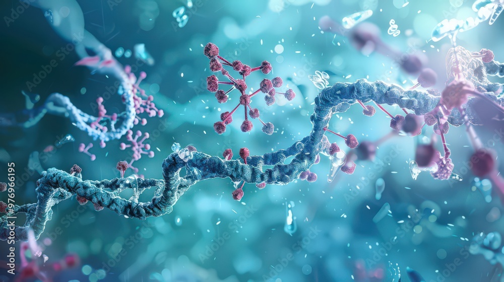 Blueprint illustrating the process of translation, showing how mRNA ...