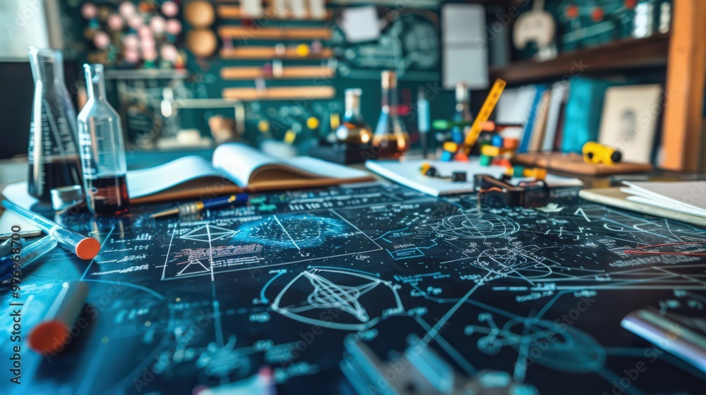 Blueprint of a psychological research methodology, featuring ...