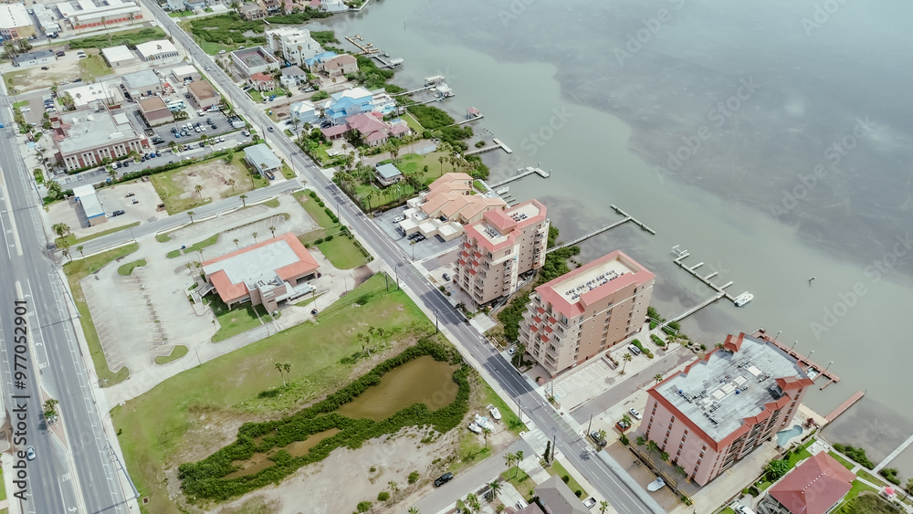 Private jetty boat access waterfront beach condos, hotels, high-rise ...