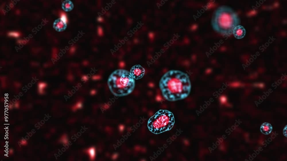 Medical, cell division and cloning process with mitosis, chromosome and ...