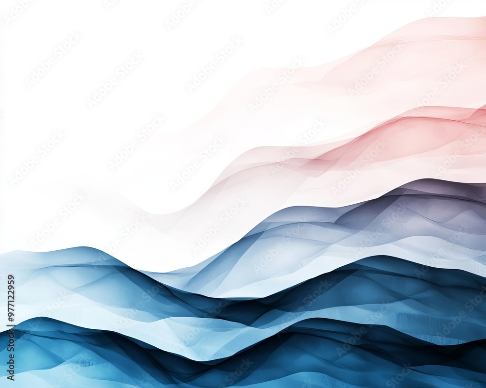 Abstract digital patterns merging with fading banknotes, representing ...