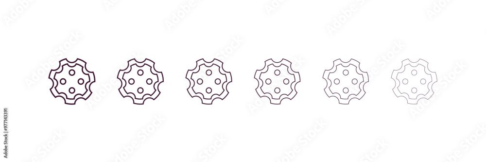 chamber outline icon. Linear vector from army and military concept. 6 different line style ...