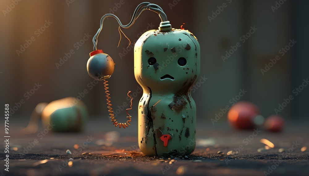 Tense Moment of a Timer Stopping: A Fantasy Illustration of ...