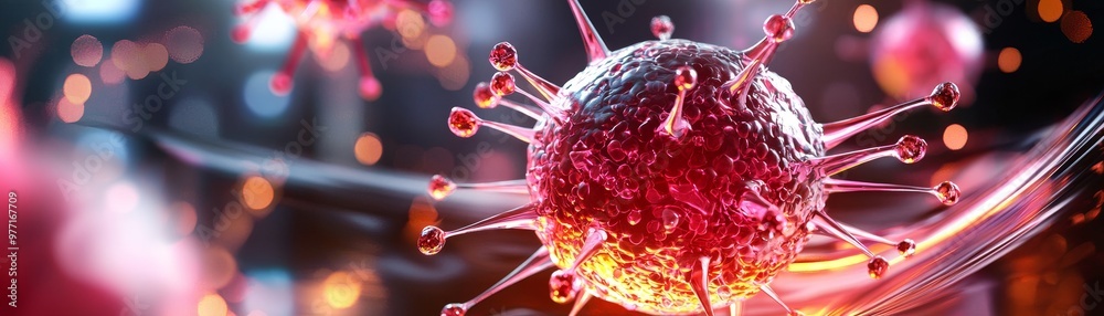 Detailed representation of the human immune response, photorealistic ...