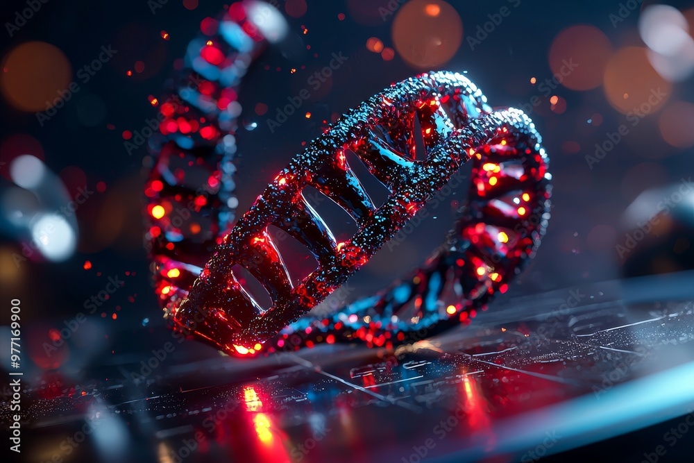 Visualization of the process of genetic inheritance, realistic, Punnett ...