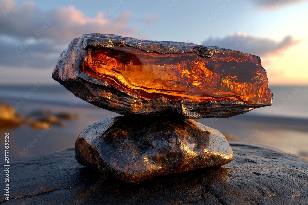 Visualization of the rock cycle, photorealistic, igneous rocks ...