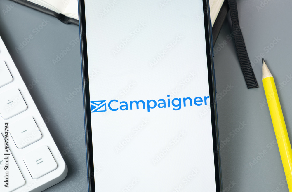 New York, USA - 30 August 2024: Campaigner Logo on Phone Screen ...