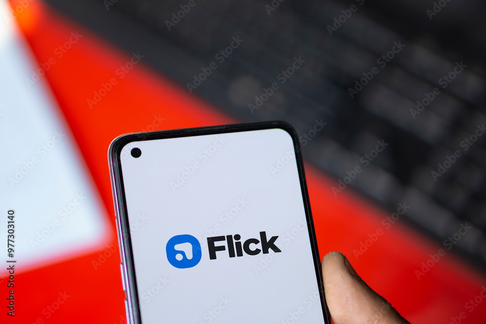 Dhaka, bnagladesh- 16 Sep 2024:Flick logo is displayed on smartphone ...