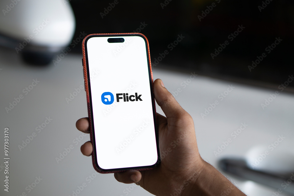 Dhaka, bnagladesh- 16 Sep 2024:Flick logo is displayed on smartphone ...