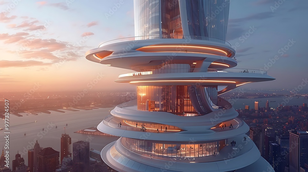 Rotating skyscraper with dynamic moving floors: A futuristic skyscraper ...