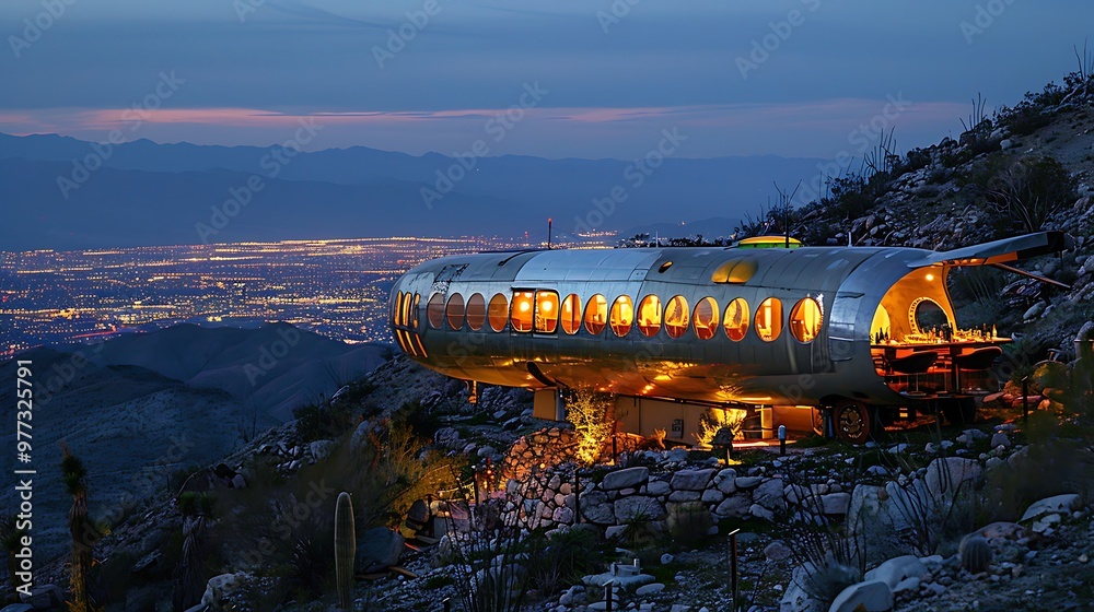 Repurposed airplane fuselage restaurant on mountaintop: A ...