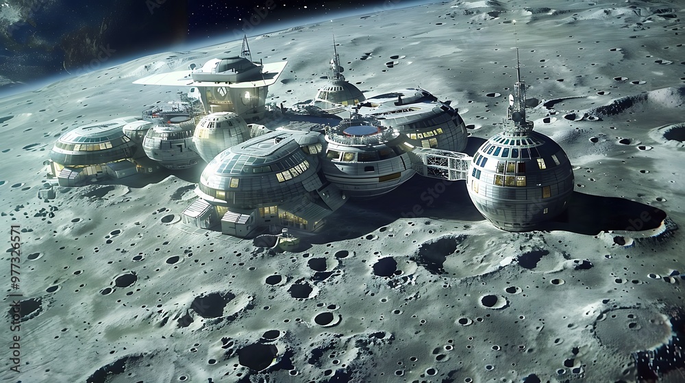 Modular moon base, expandable lunar architecture: A cutting-edge moon ...