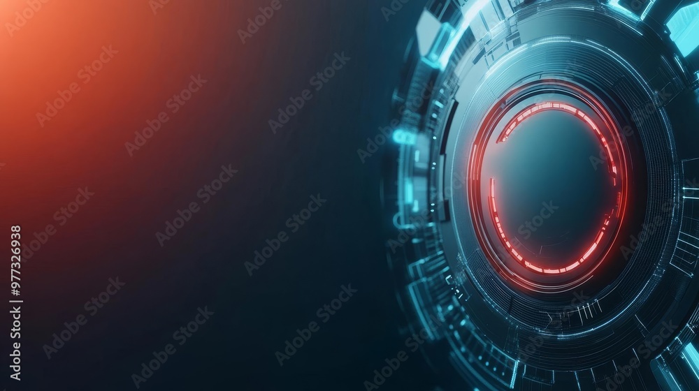 Quantum computing UI software, holographic interaction, sleek tech ...