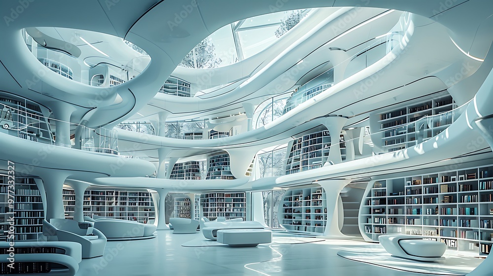 Hyper-modern library with digital interfaces and robots: A hyper-modern ...