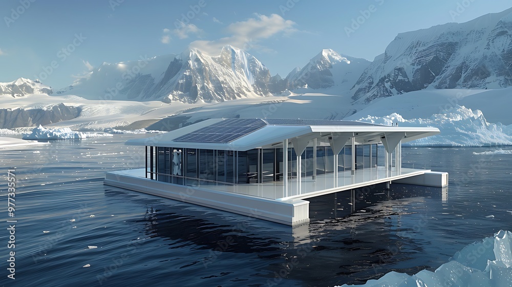 Floating solar-powered research station in the Arctic: A cutting-edge ...