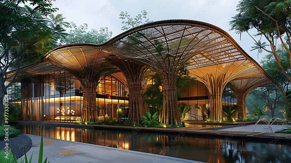 Contemporary bamboo structure, sustainable architecture: A modern ...