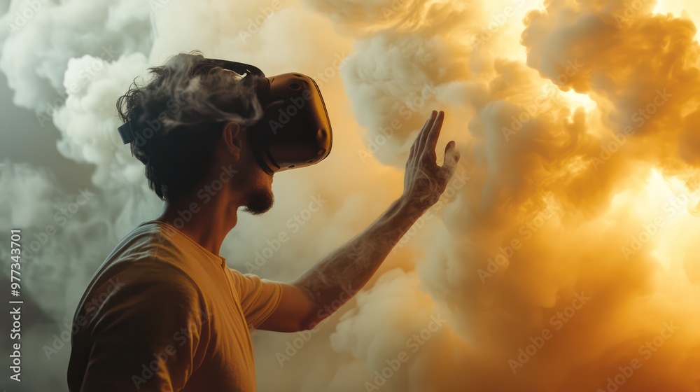 Smoke in augmented reality experiences, allowing users to interact with ...